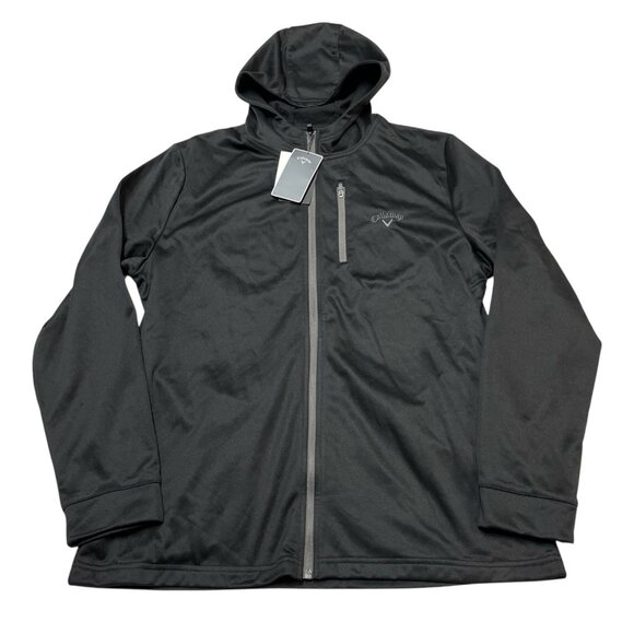 Callaway | Jackets & Coats | Callaway Jacket Men M Black Full Zip Hood ...
